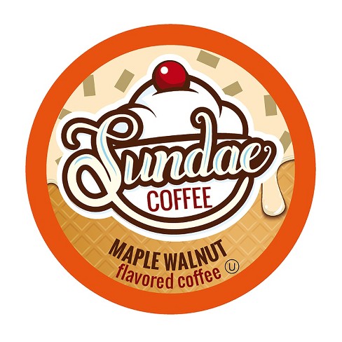Sundae Ice Cream Flavored Coffee Pods, 2.0 Keurig K-cup, Maple Walnut ...