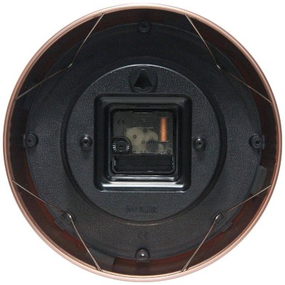 9.5" Retro Round Wall Clock Copper - Infinity Instruments : Target