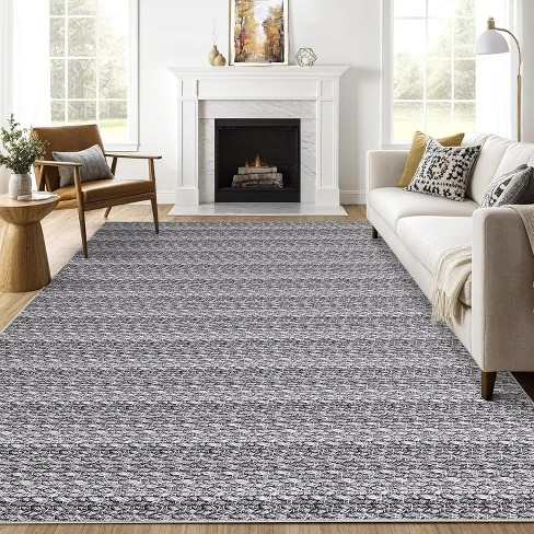 Washable Area Rug Modern Braided Print Area Rugs For Living Room Bedroom : Target