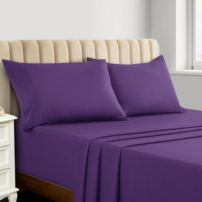 Microfiber Solid Bed Sheet Set - Lux Decor Collection : Target