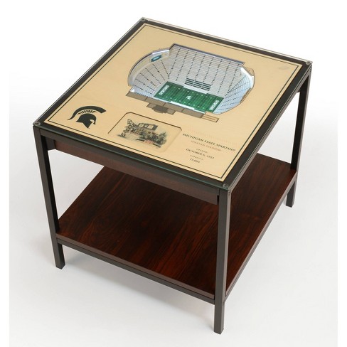 Ncaa Michigan State Spartans 25-layer Stadiumviews Lighted End Table ...