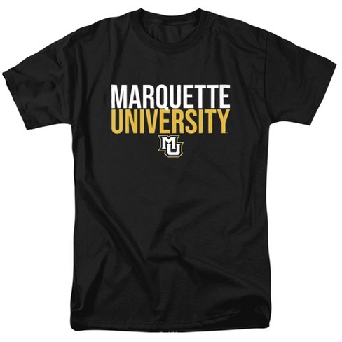 Marquette University Official Stacked Unisex Adult T-shirt : Target