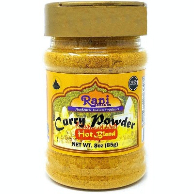 Curry Powder Hot, Indian 11-spice Blend - 3oz (85g) - Rani Brand ...