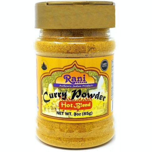 Curry Powder Hot, Indian 11-spice Blend - 3oz (85g) - Rani Brand ...