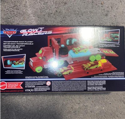 Disney And Pixar Cars Glow Racers Transforming Mack Playset : Target