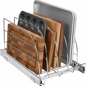 HOLDN' STORAGE Bakeware Pull Out Organizer for Cookie Sheet and more ...