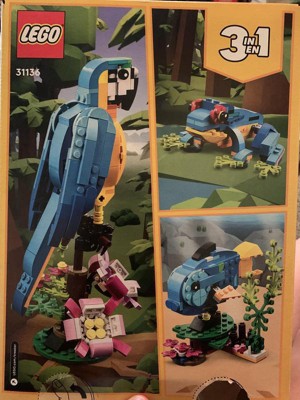 Lego Creator 3 In 1 Exotic Parrot Animals Building Toy 31136 : Target