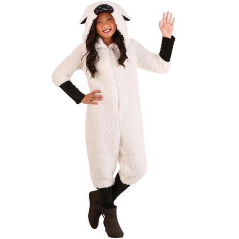 Halloweencostumes.com X Large Kids Jumpsuit Costume Sheep, Black/white ...