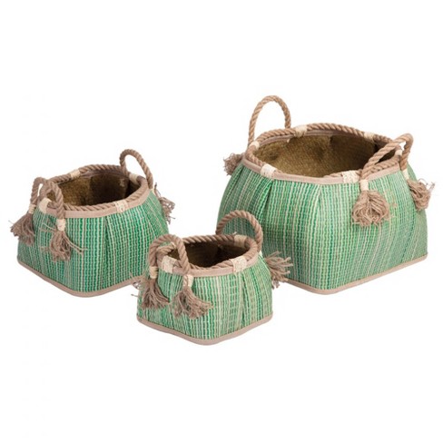 Kaplan Early Learning Sense Of Place Woven Baskets - Set Of 3 : Target