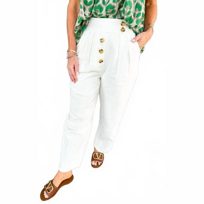 Women's Wo's Button Up Pants - 2.7 AUGUST APPAREL : Target