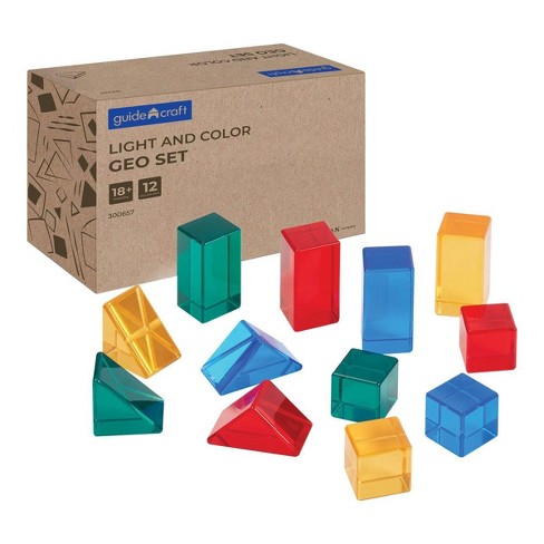Kaplan Early Learning Light And Color Geo Set - 12 Pieces : Target
