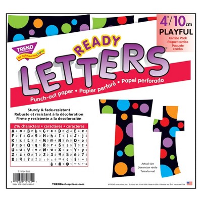 TREND Neon Dots 4" Playful Combo Ready Letters® : Target