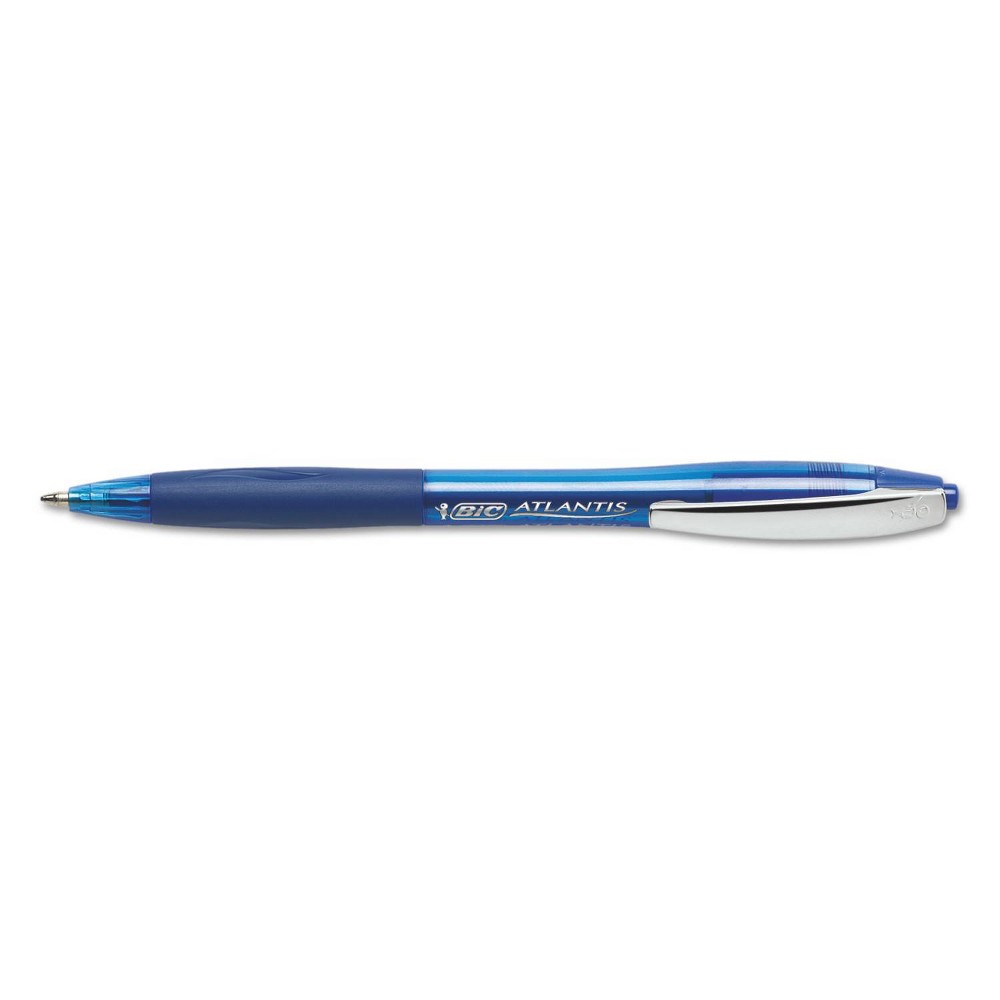 BIC Atlantis 12pk Ballpoint Pens - Blue | SheFinds