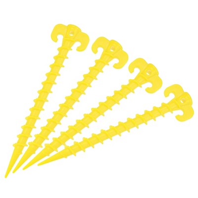 Unique Bargains Tent Stakes Spiral Ground Pegs For Outdoor Canopy : Target