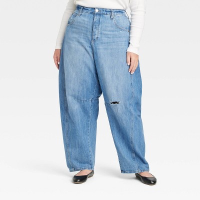 Women's High-rise Curved Leg Jeans - Universal Thread™ Medium Wash 24 ...
