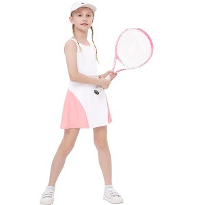 Girls Tennis Golf Dress Outfit Sleeveless Tank Top and Skorts Sets ...