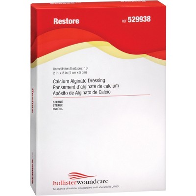 Restore Alginate Dressing 2 X 2'' Sterile 10 Per Box : Target