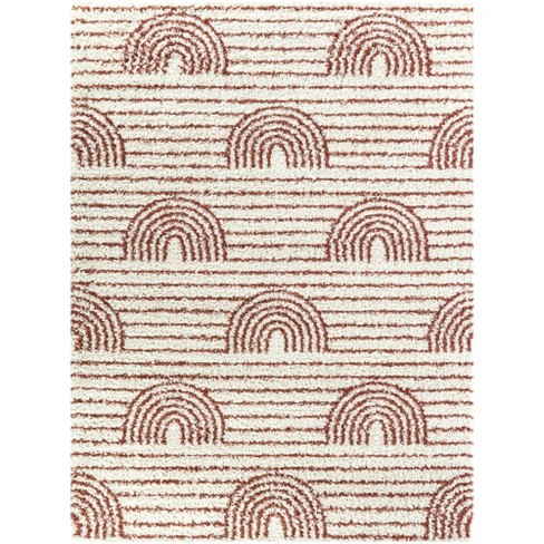 7'10"x10' Hailey Rainbow Striped Kids' Rug White/red - Balta Rugs ...