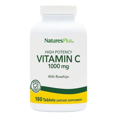 Vitamin C 1000mg With Rose Hips By Nature's Plus - 180 Tablet : Target