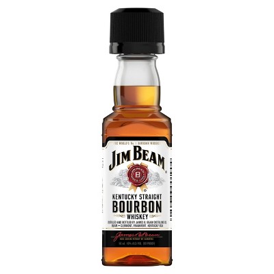 Jim Beam White Label Bourbon Whiskey - 50ml Plastic Bottle : Target