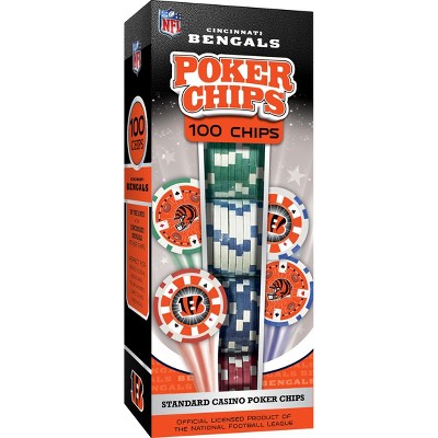 Masterpieces Casino Style 100 Piece Poker Chip Set - Nfl Kansas City ...