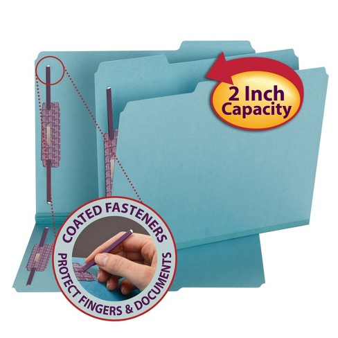 Smead Pressboard Fastener File Folder With Safeshield Fasteners, 2 ...
