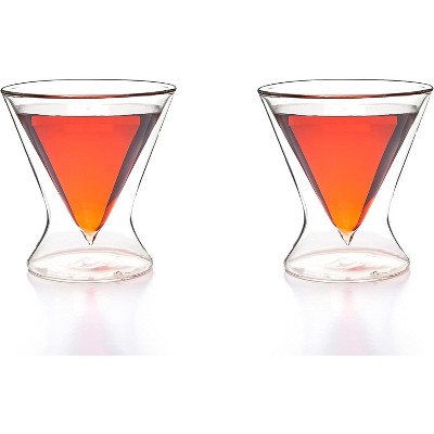 Lemonsoda Luxury Stemless Martini Glasses With Chiller - (set Of 4 ...