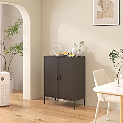 Metal Storage Cabinet, 2 Door Locker Cabinets, Sideboard Cabinet for ...