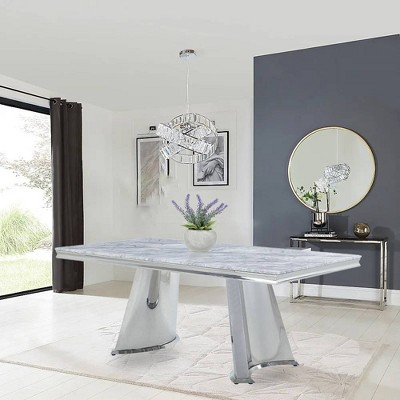 Northville 76~112" Dining Tables Antique Silver - Acme Furniture : Target