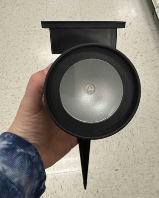 Short Solar Led Outdoor Spot Light Matte Black - Room Essentials™ : Target