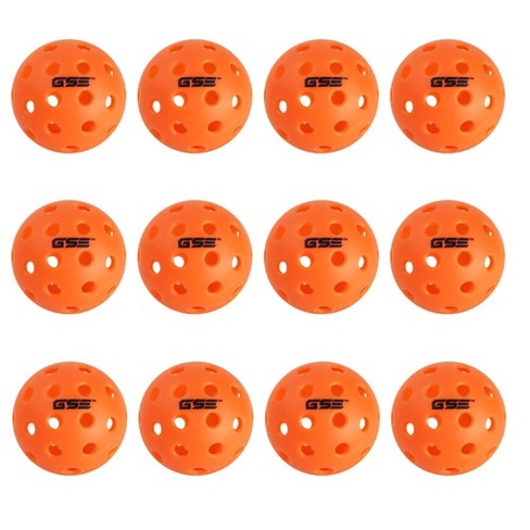 Outdoor Orange Pickleballs (set Of 12) : Target