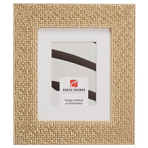 Craig Frames Glimmer 14x22 Inch Champagne Gold Picture Frame Matted For ...