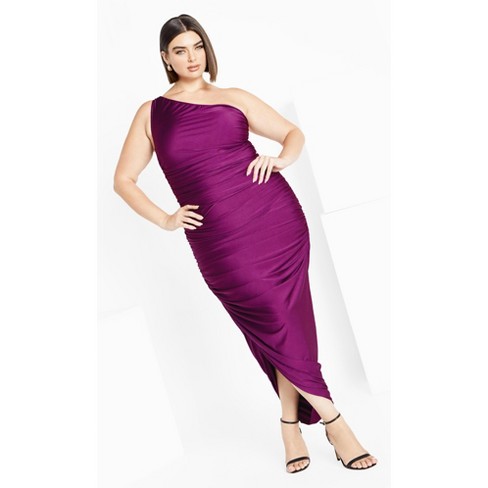 City Chic | Women's Plus Size Lara Dress - Magenta - 24w : Target