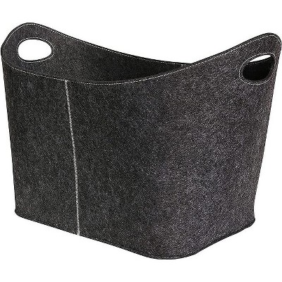 Viirkuja Xxl Extra Thick Felt Storage Log Basket, Dark Grey : Target