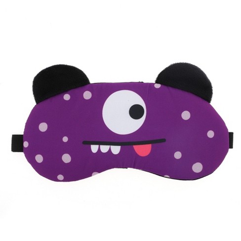 Unique Bargains Soft Sleep Mask Cartoon Monsters Purple 1 Pc : Target