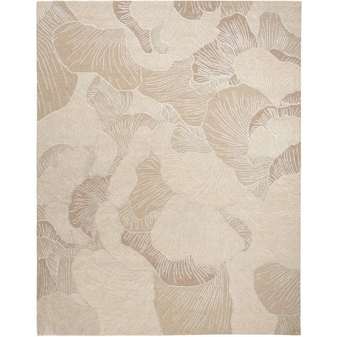 Nourison 7'9"x9'9" Avra Floral Handmade Tufted Indoor Wool Area Rug ...