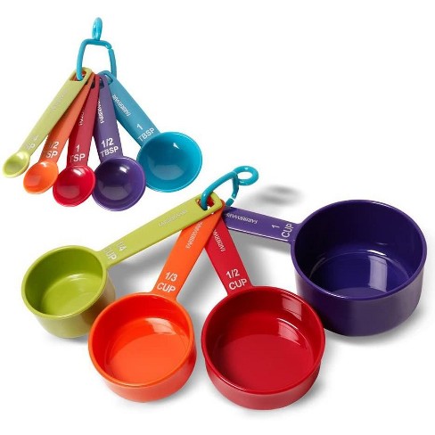 Farberware Color 9-piece Plastic Measuring Cups And Spoons Set : Target