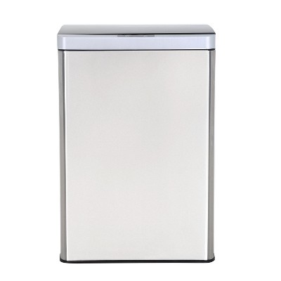 Fdw 13 Gallon 50 Liter Sleek Stainless Steel Touch-free Trash Can ...