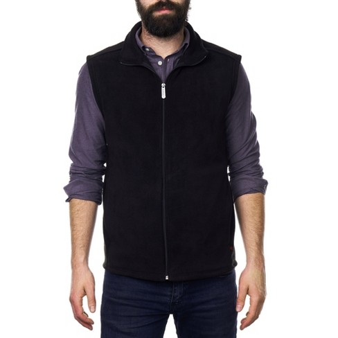 Alpine Swiss Ethan Mens Lightweight Full Zip Up Fleece Vest Blk Med ...