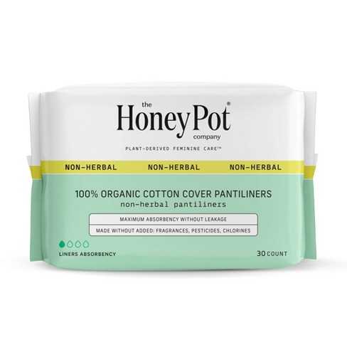 The Honey Pot Company, Non-herbal Pantiliners, Organic Cotton Cover ...