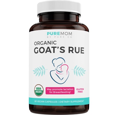 Pure Co Organic Goat's Rue Capsules, Pure Mom, 60ct : Target