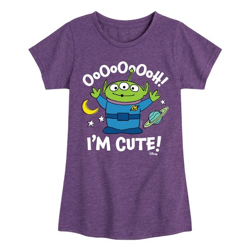 Disney Alien Ooh I'm Cute Fitted Short Sleeve Graphic T-shirt - Heather ...