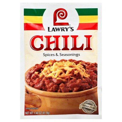 Lawry's Spices & Seasonings Chili - Case Of 12 - 1.48oz : Target