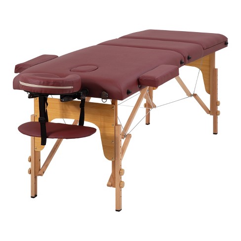 Fdw Massage Table Massage Bed 3 Fold Portable Height Adjustable ...