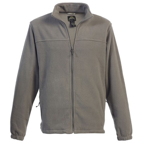 Gioberti Mens Full Zip Polar Fleece Jacket, Gray, Medium : Target