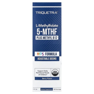 Triquetra Health Kids, L-Methylfolate 5-MTHF Plus Methyl B12, Berry, 1 ...