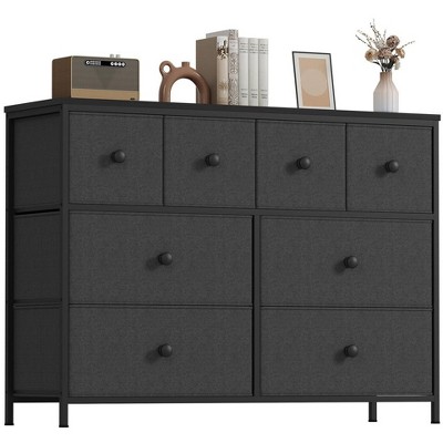 SUGIFT 8 Drawer Dresser Organizer Closet Storage Cabinet with Foldable ...