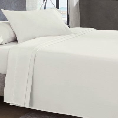 Off-white Twin Sheets - 100% Cotton 400 Thread Count, Sateen Weave Soft ...