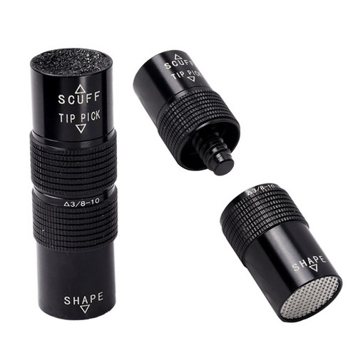 4-in-1 Billiard Pool Cue Tip Scuffer/shaper/aerator Tip Pick Tool With ...