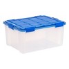 Iris 60qt 4pk Weatherpro Plastic Storage Bin : Target